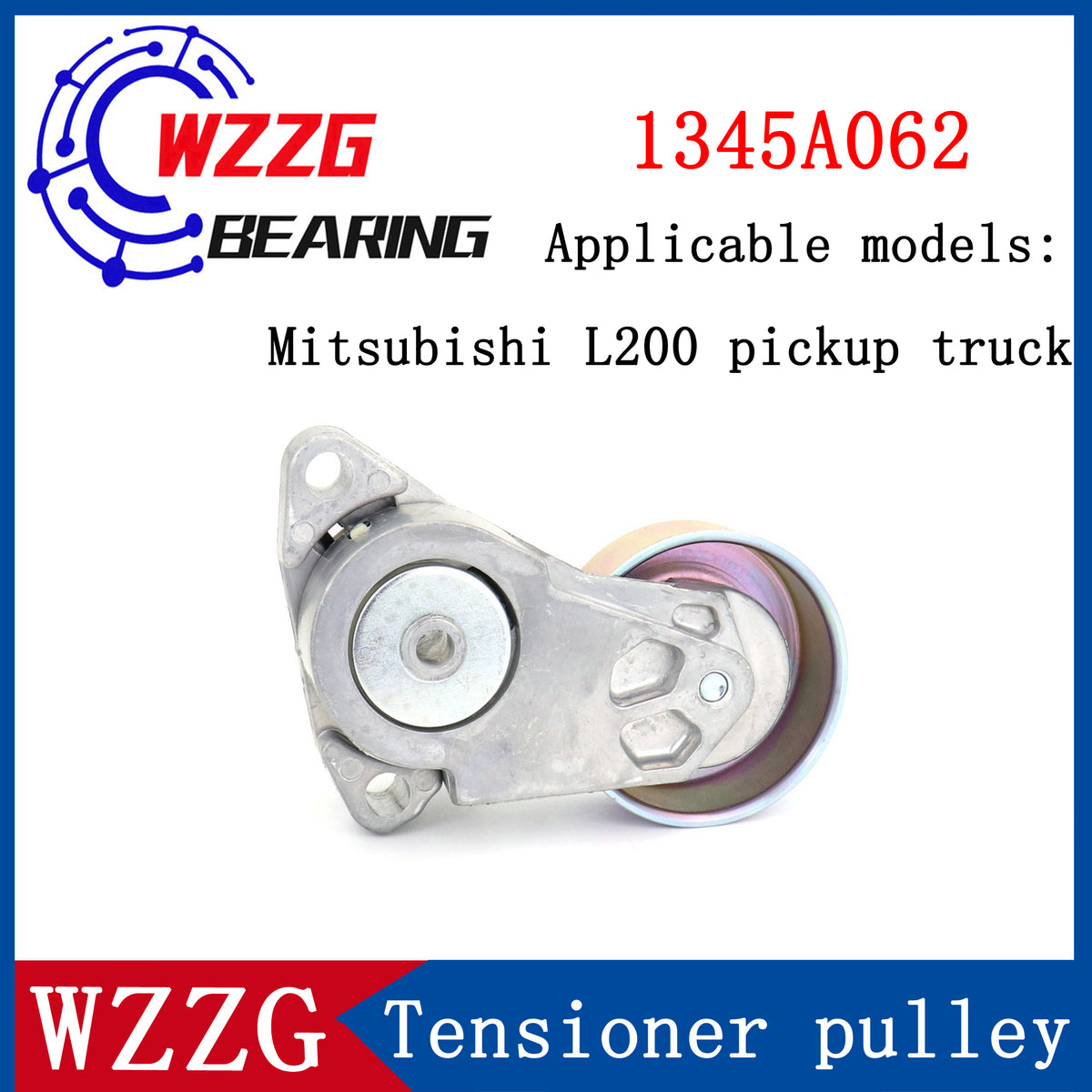 WZZG Engine Belt Tensioner Pulley 1345A062 for Mitsubishi PAJERO L200 ...
